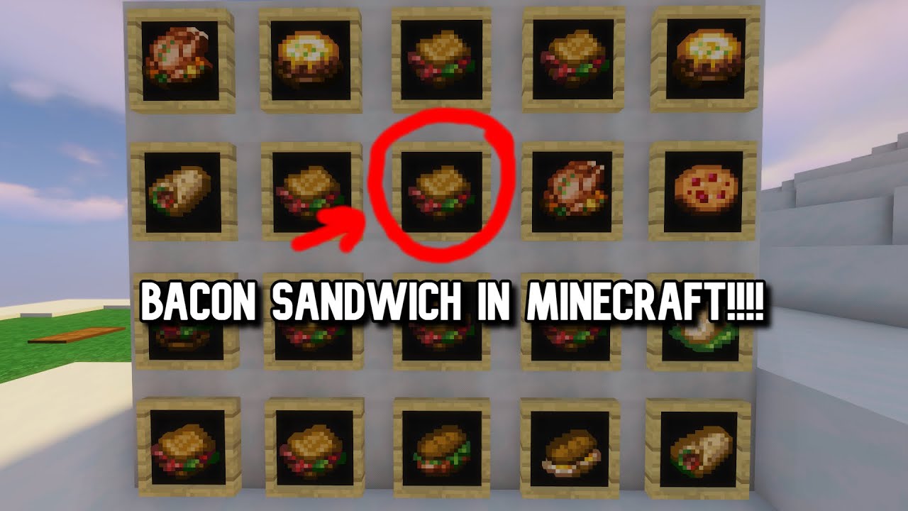 How To Make a Bacon Sandwich in Minecraft!!! - YouTube