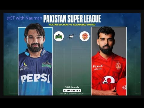 🔴 LIVE PSL 9 Final Match Islamabad United vs Multan Sultan 2024 | PSL9 ...