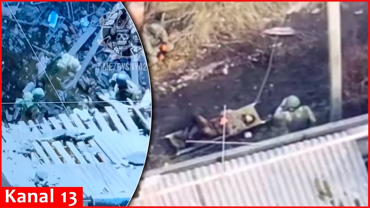 Russians sought to rescue their wounded fellow soldiers after house ...