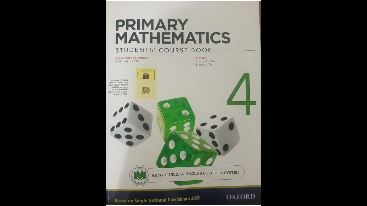 APSAC Army Public School Primary Mathematics class 4 Chapter 1 Lesson 1 ...