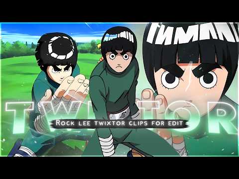 Rock Lee Twixtor 4K | Naruto Shippuden Clips | Twixtor Pack