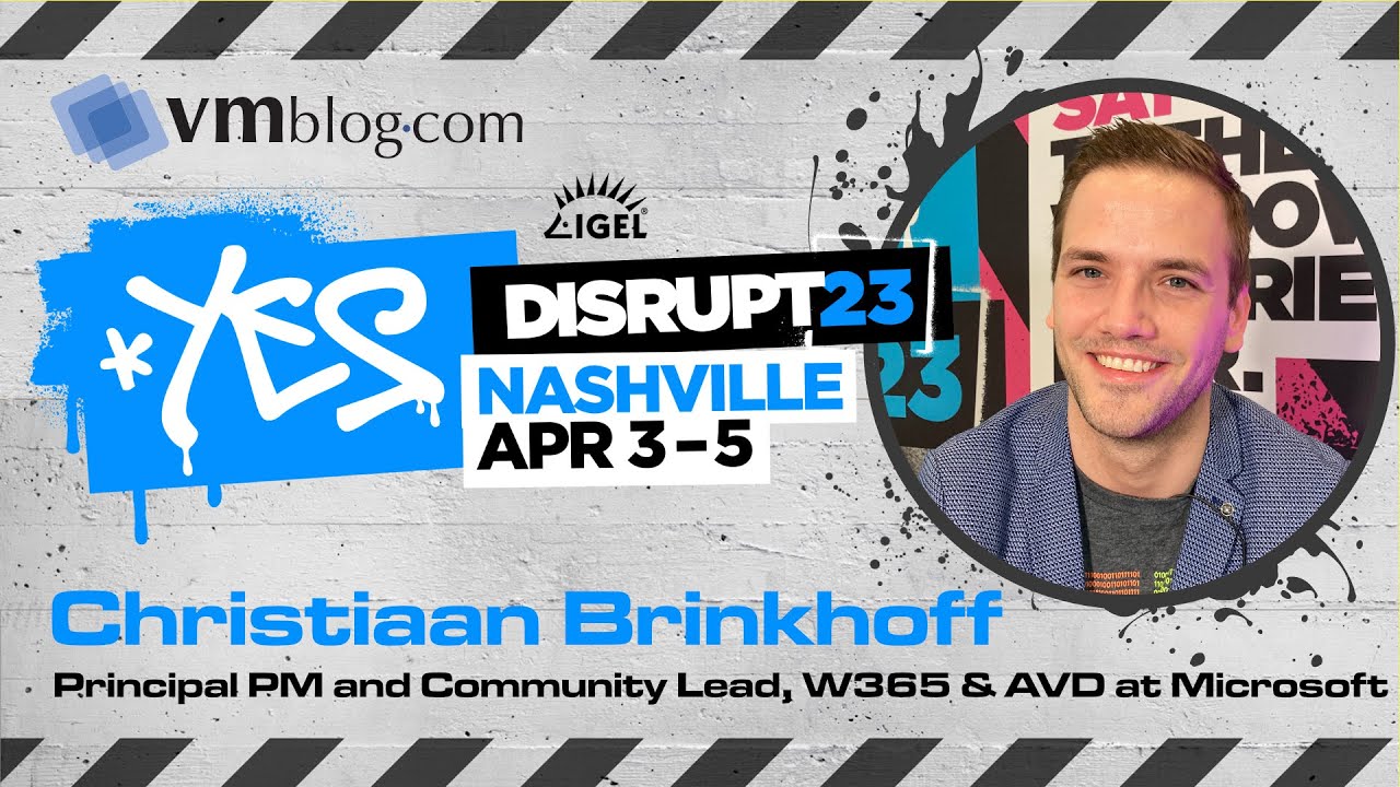 DISRUPT23 Video Interview with Christiaan Brinkhoff of Microsoft - YouTube