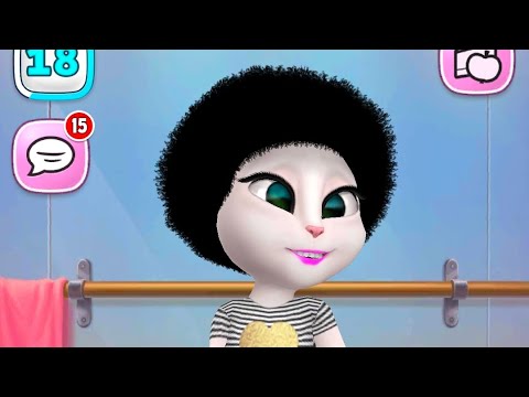 my talking Angela cute smile 😁 ll my talking Angela gameplay ll my ...