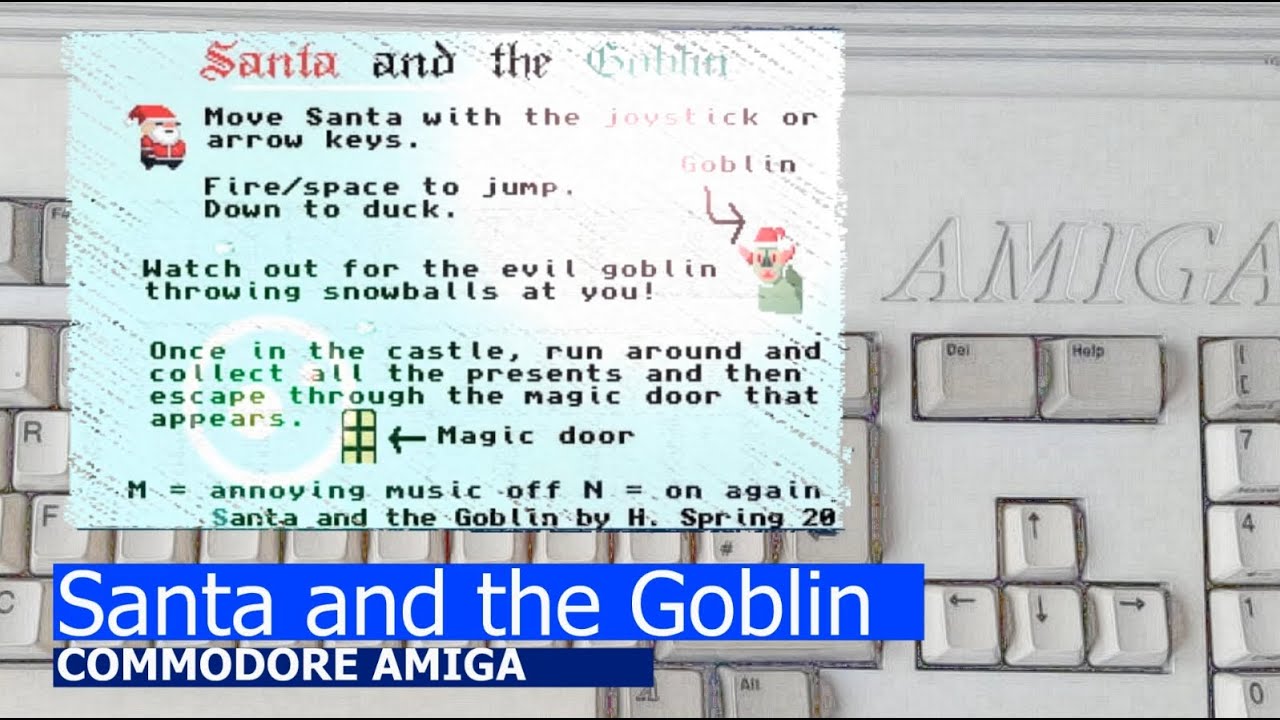 Commodore Amiga -=Santa and the Goblin=- - YouTube