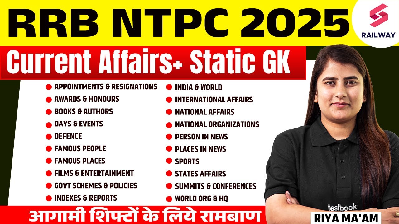 NTPC 2025 All Shift Static Gk Expected Question| Static GK+Current GK ...