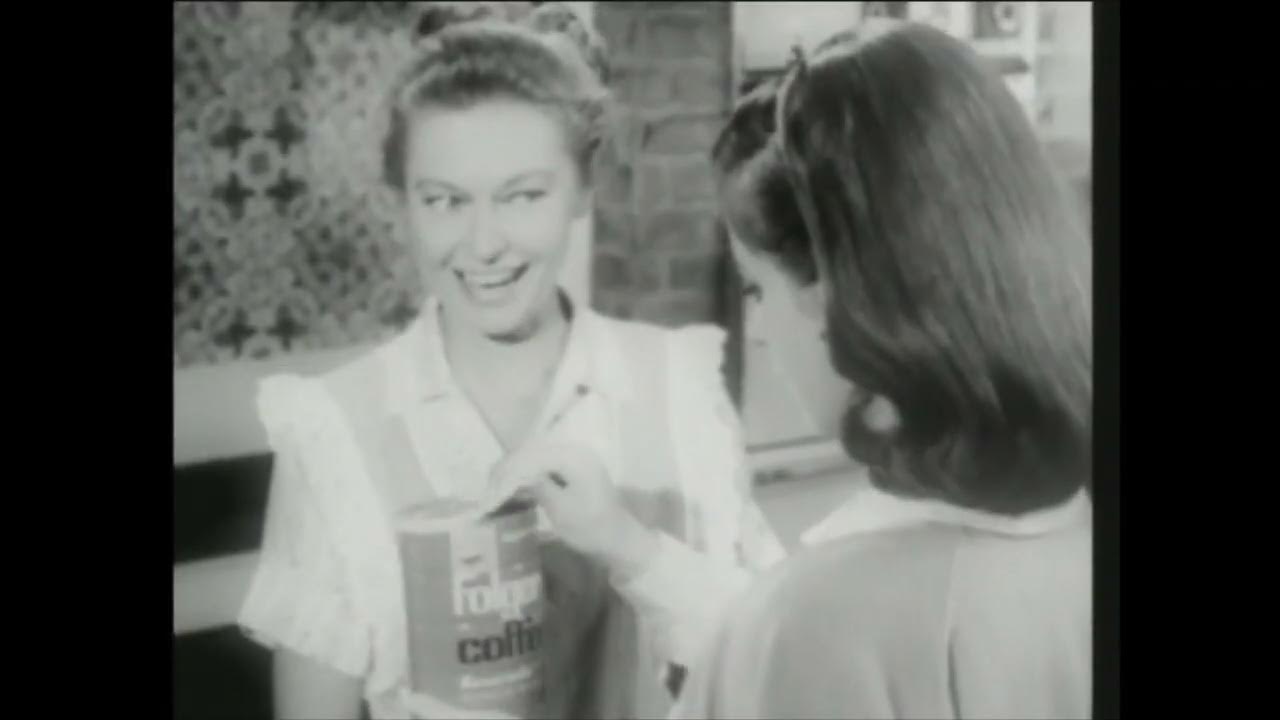 Retro Folgers Mountain Grown Coffee Commercial 50s Pretty Wife Bad Coffee Mrs Olson - YouTube