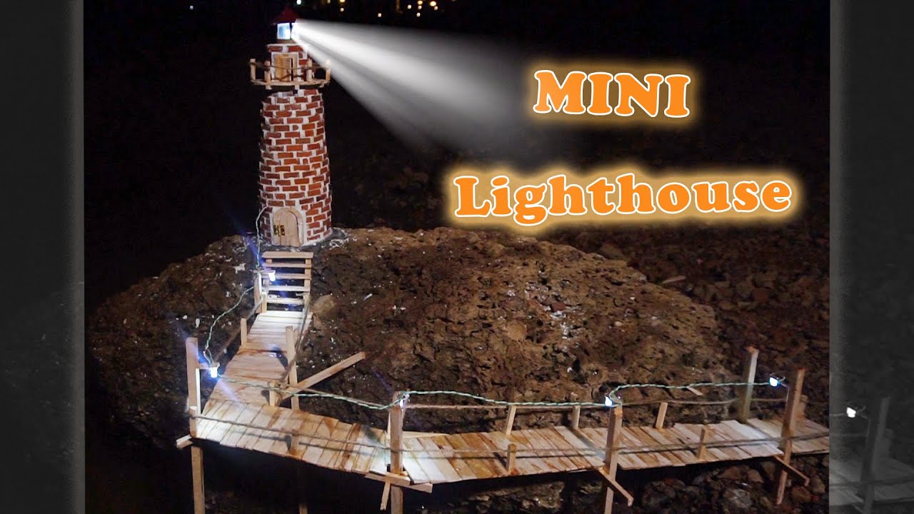 HOW TO BUILD the LIGHTHOUSE on a cliff with MINI BRICKS - YouTube