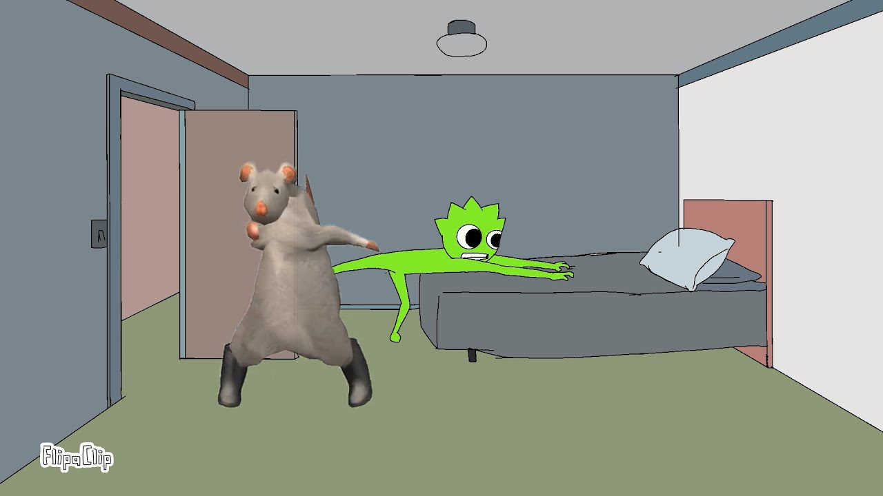 Rat dance wake up Sprunki | Dancing rat animation - YouTube