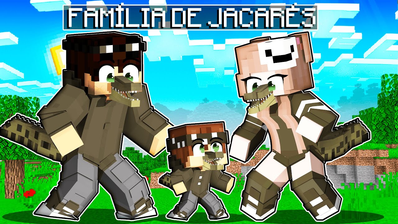 ALEX MONTE tem uma FAMÍLIA DE JACARÉS NO Minecraft! - YouTube