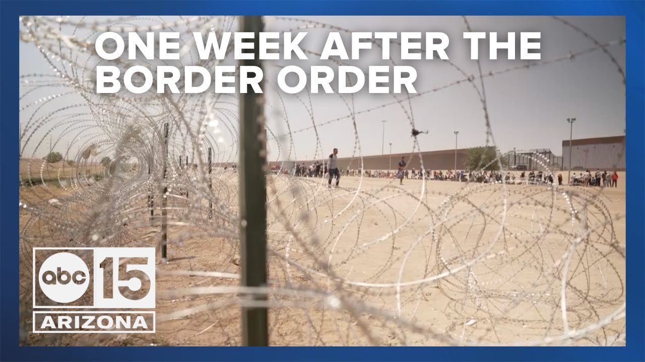 Taking a look a week after President Biden's border executive order ...