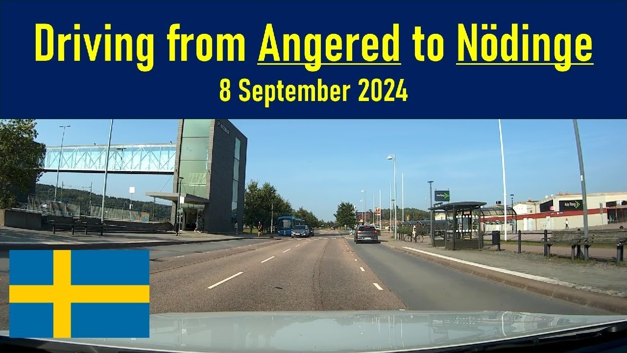 Driving from Angered to Nödinge, Sweden (8 September 2024) - YouTube