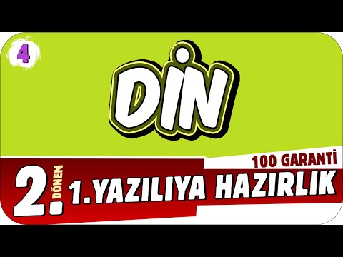4.Sınıf Din 2.Dönem 1.Yazılıya Hazırlık 📝 #2023