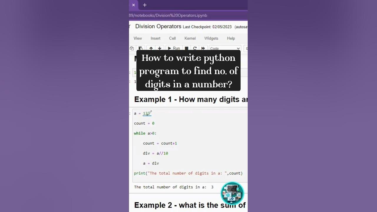 Python Program To Find Number Of Digits In A Number python python-program-to-find-number-of-digits-in-a-number-python