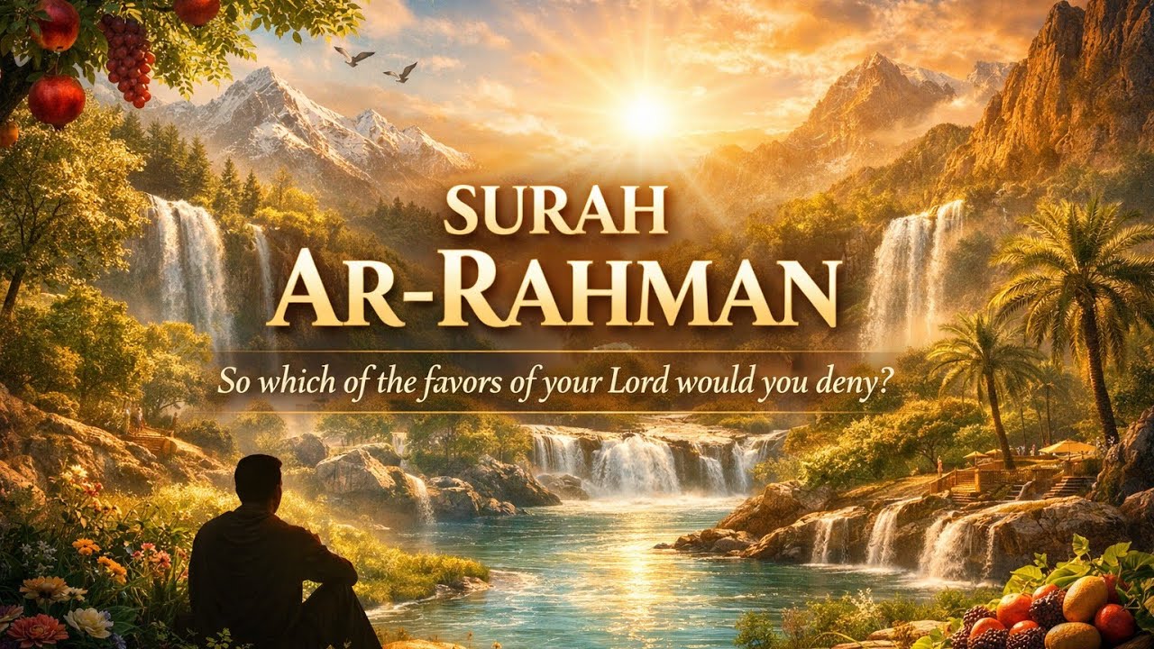 Surah Ar-Rahman Full | Heart Soothing Quran Recitation ( copyright free ...