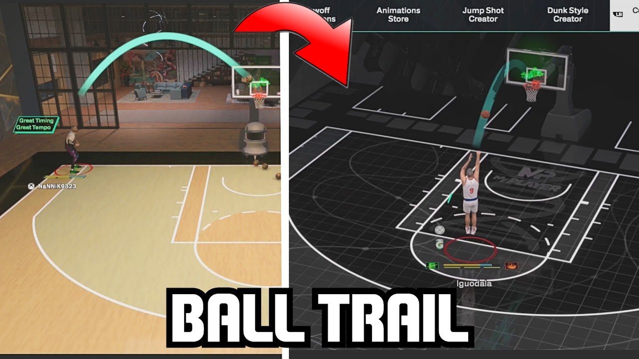 NBA 2K25 How to GET BALL TRAIL! - YouTube