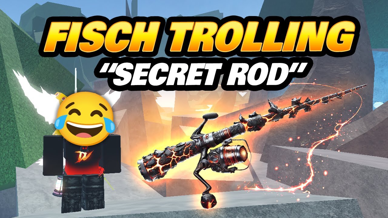 Trolling in FISCH - SECRET VOLCANO ROD - YouTube