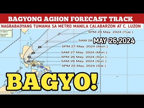 BAGYONG AGHON UPDATE!MAY26,2024 PAGASA WEATHER UPDATE - YouTube
