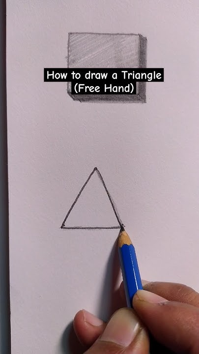 How to draw a Triangle #triangle #drawing #freehanddrawing #sketching # ...
