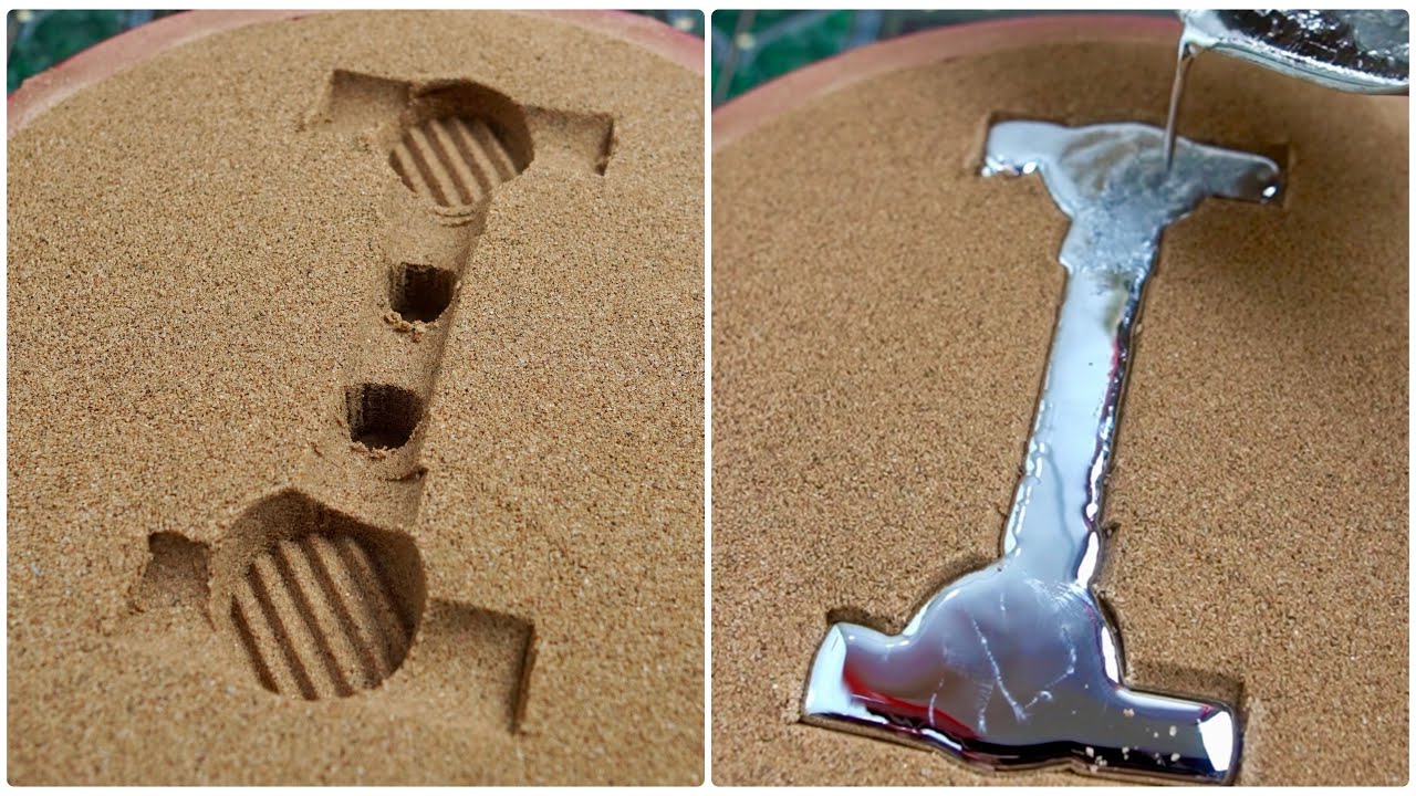 DIY New industries metal casting and smelting new art and mold ep41 ...