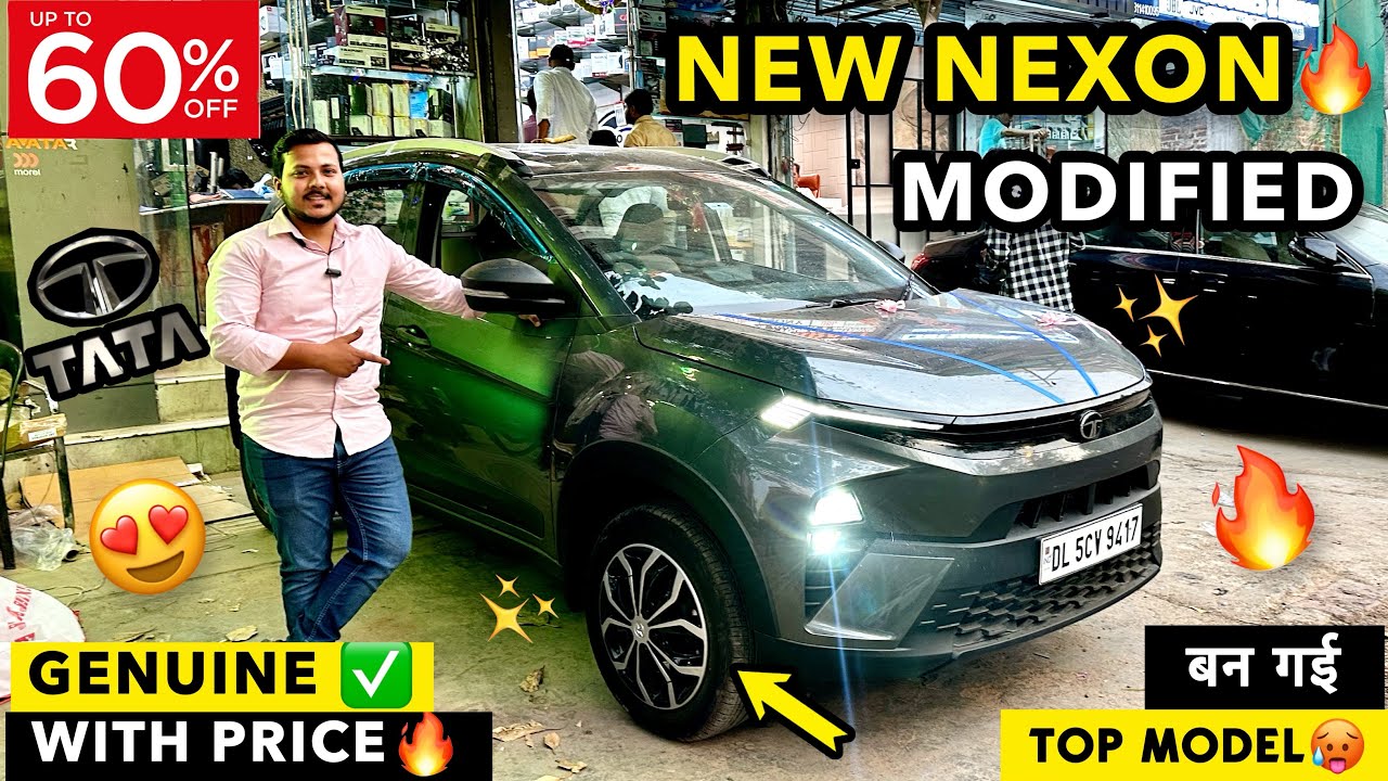 सिर्फ़ ₹50 हज़ार में NEXON FACELIFT Modified New Nexon accessories🔥 ...