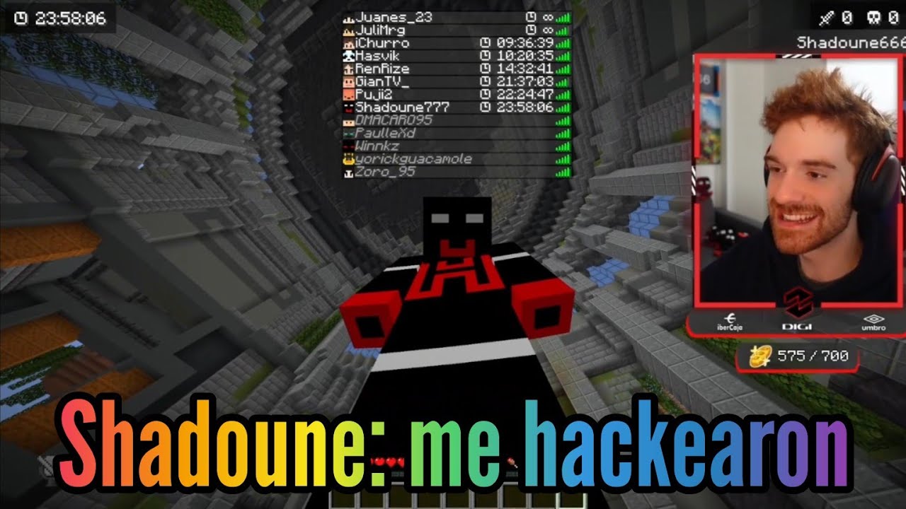 Shadoune: me hackearon mi cuenta de minecraft - YouTube