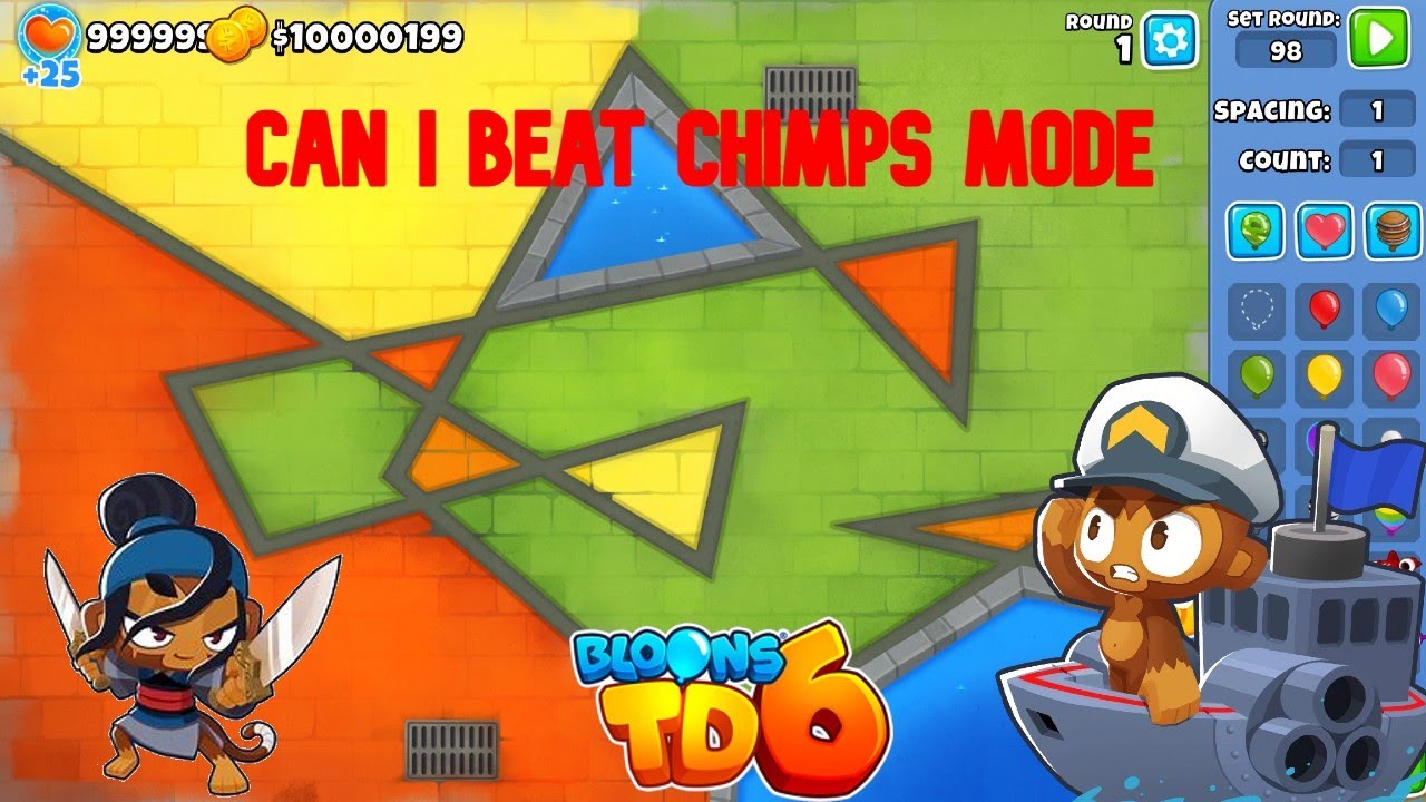 First time playing chimps mode can i beat it??? (with caidencjhq) - YouTube