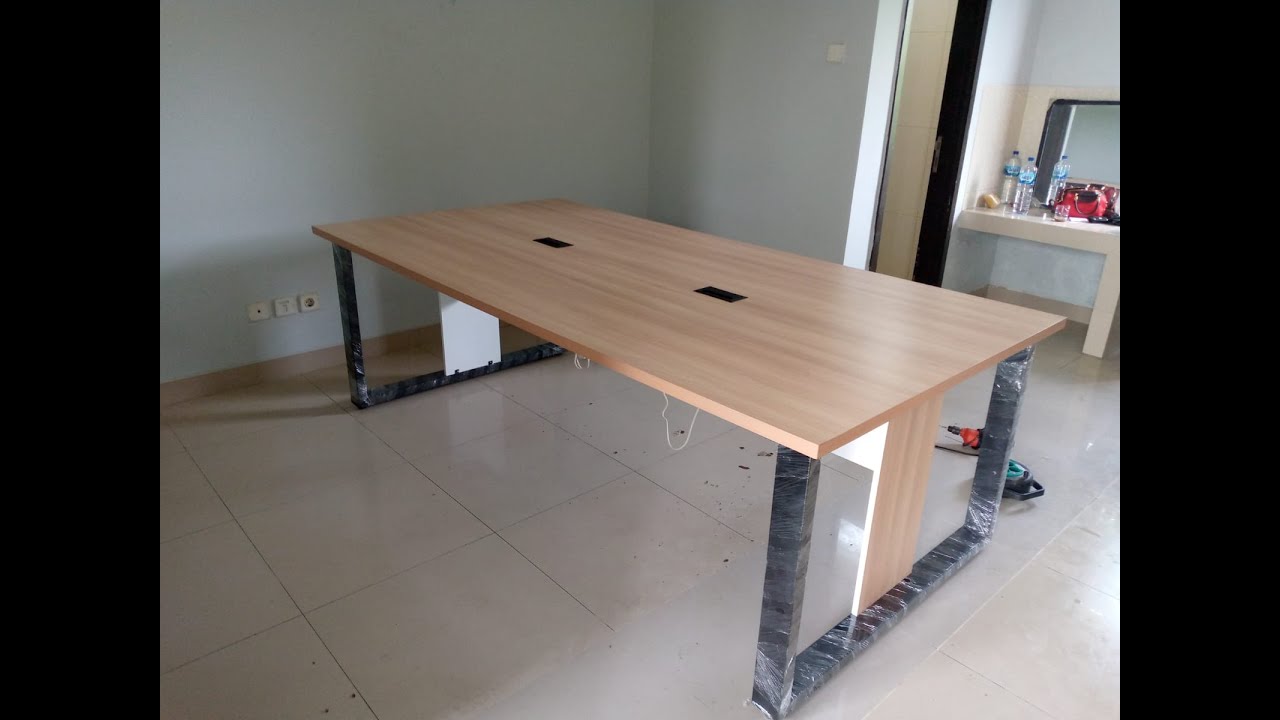 Pembuatan meja meeting pertokoan harapan indah Bekasi, 240*120*75, kaki ...