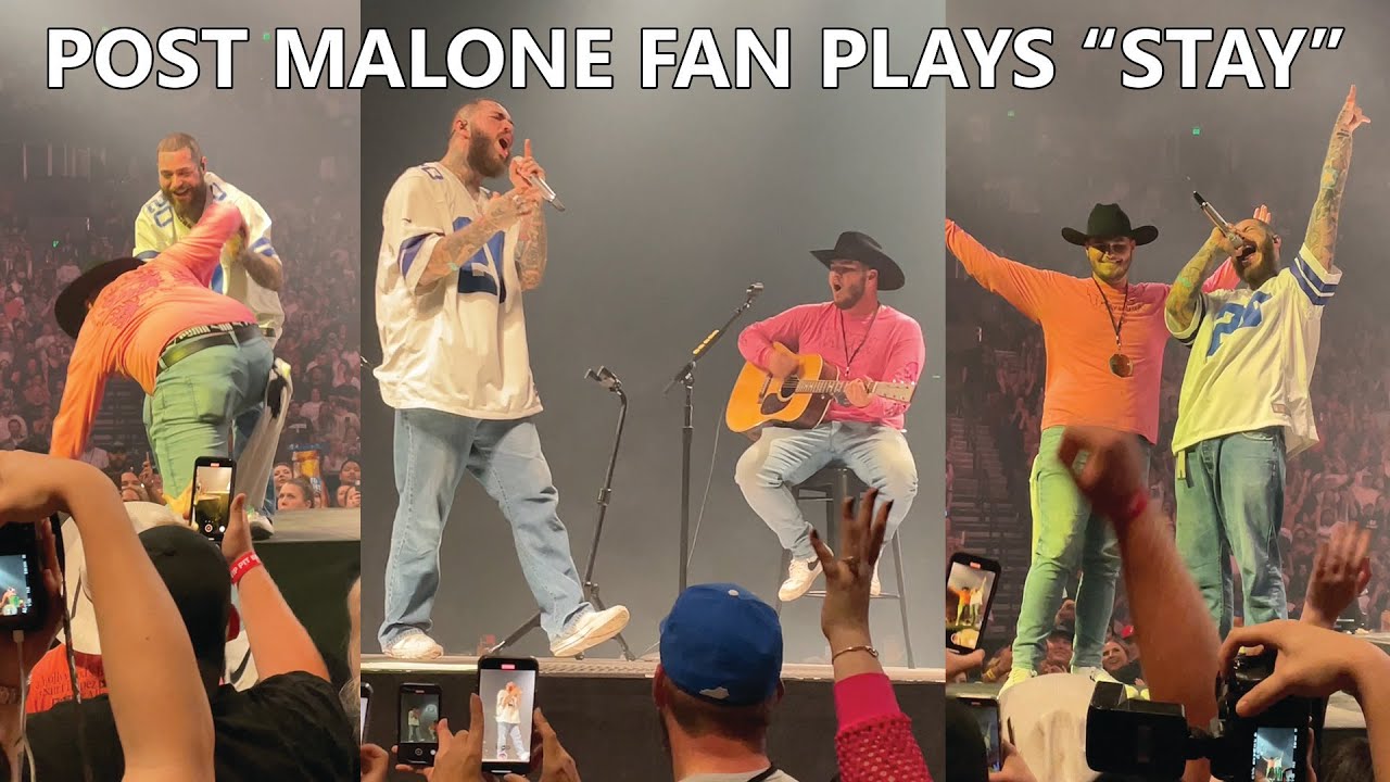 Post Malone Fan Plays "Stay" at Nashville Concert (10/16/2022) - YouTube