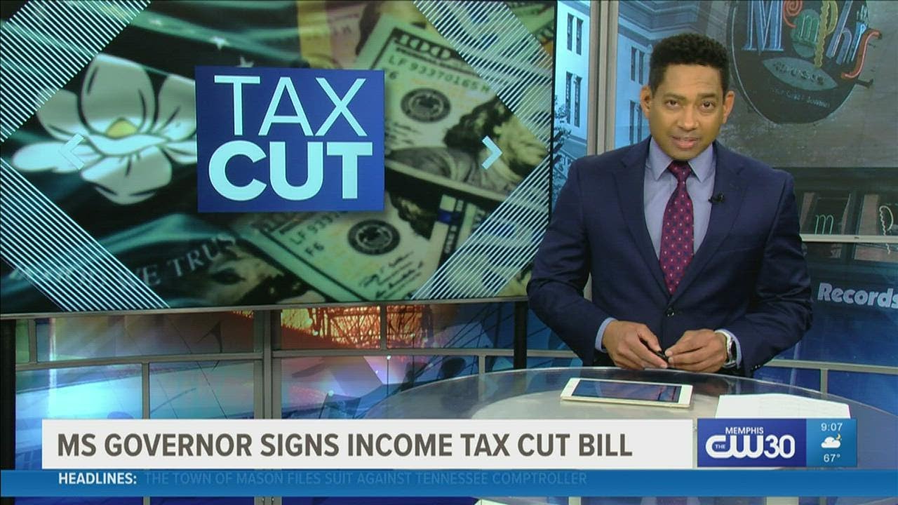 Mississippi governor signs state's largest income tax cut - YouTube