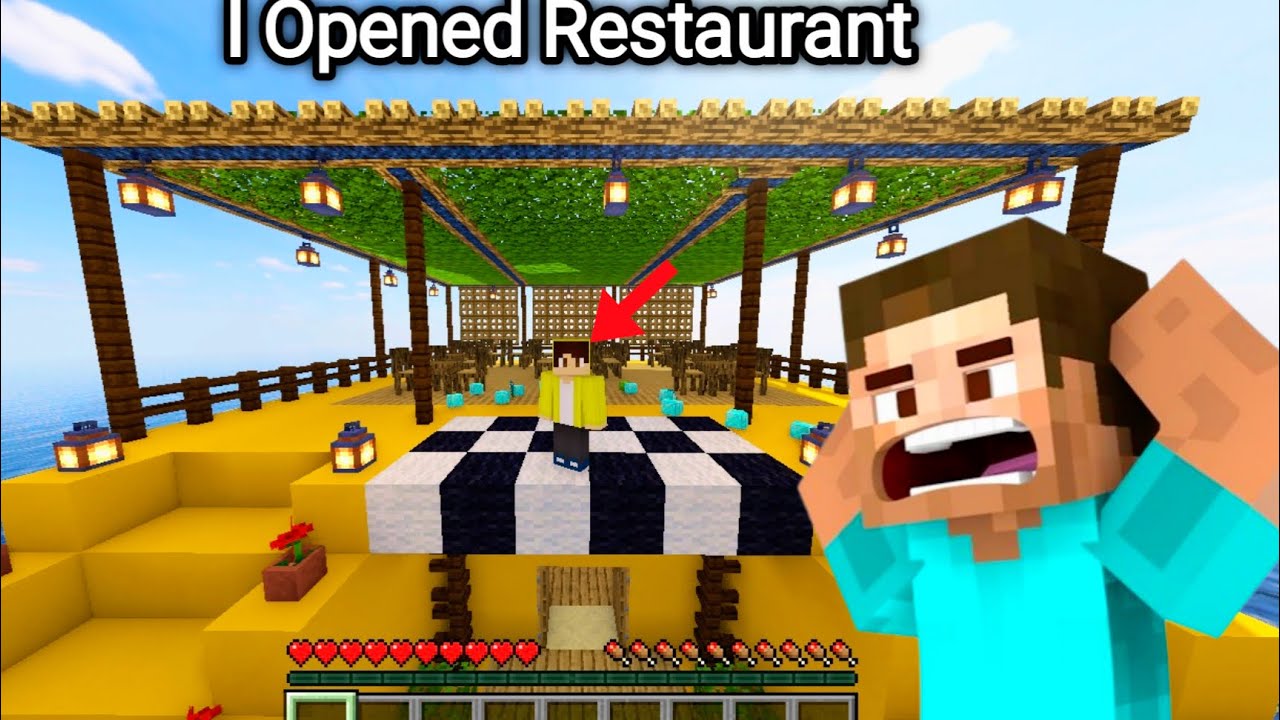 I Opened Restaurant In Minecraft - YouTube