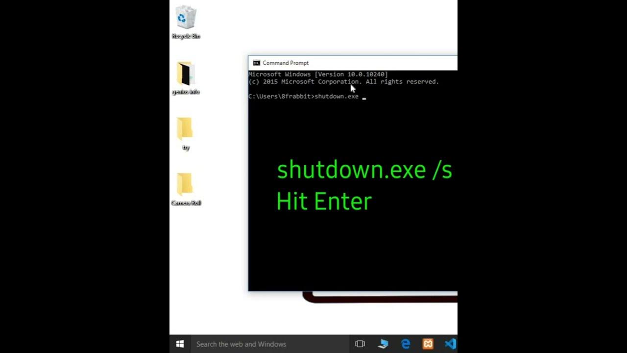 shutdown pc with cmd | cmd tricks and hacks 2023 | #how #technology #cmd #shortvideo - YouTube