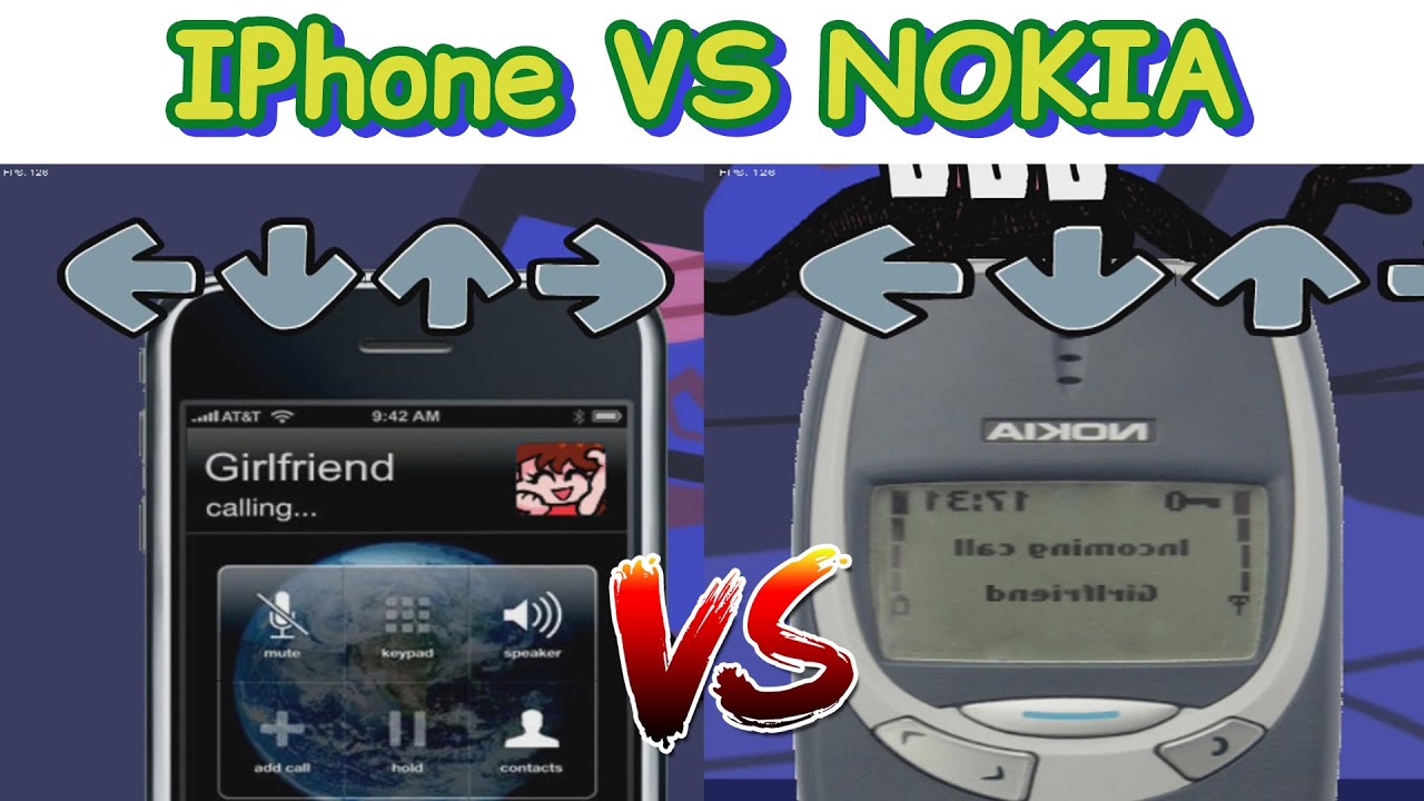 IPhone VS nokia.... fnf - YouTube