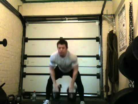 20kg x 2 kettlebell bear complex - YouTube