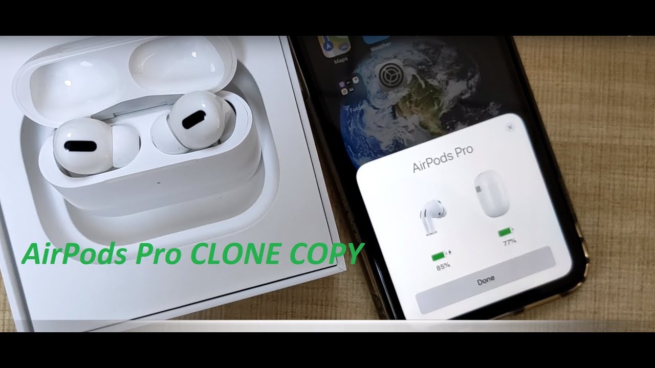 AirPods Pro Copy Clone Review КЛОН КОПИЯ AIRPODS PRO - YouTube
