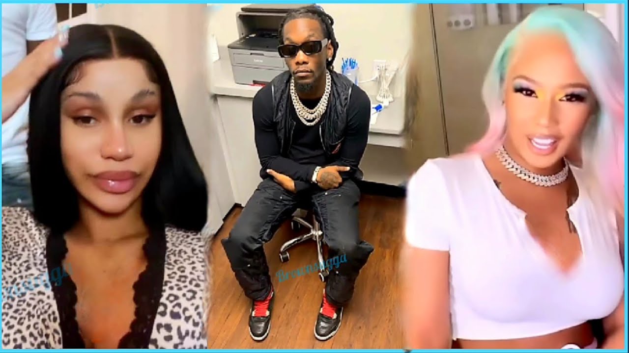 Cardi B & Offset EX Side Jade has some words - YouTube