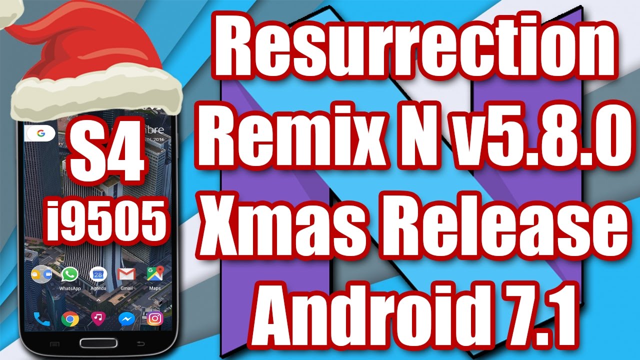 ROM RESURRECTION REMIX N v5.8.0 Xmas Release 7 Android 7.1.1 Nougat ...