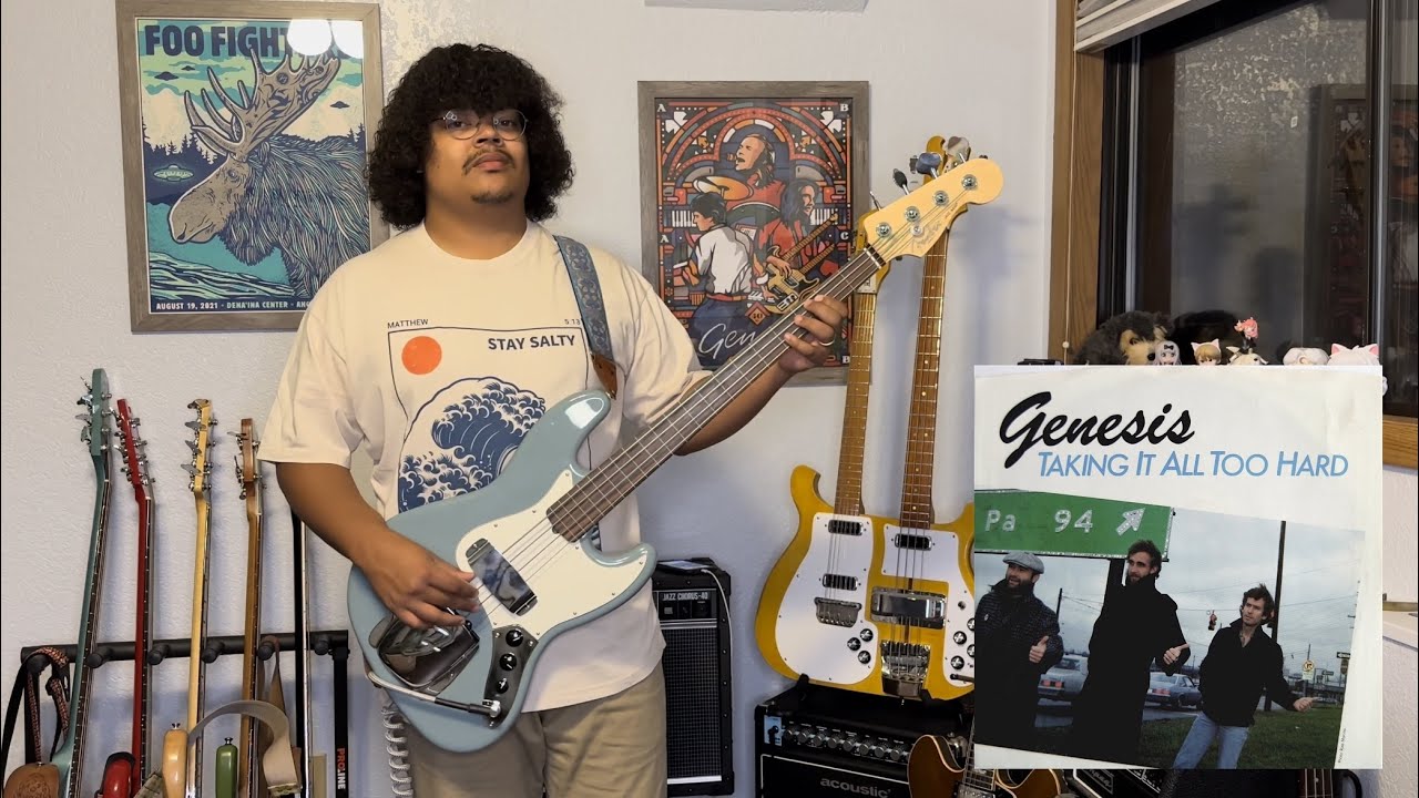 Genesis - Taking it All Too Hard {Bass Cover} with Fretless Fender Jazz ...