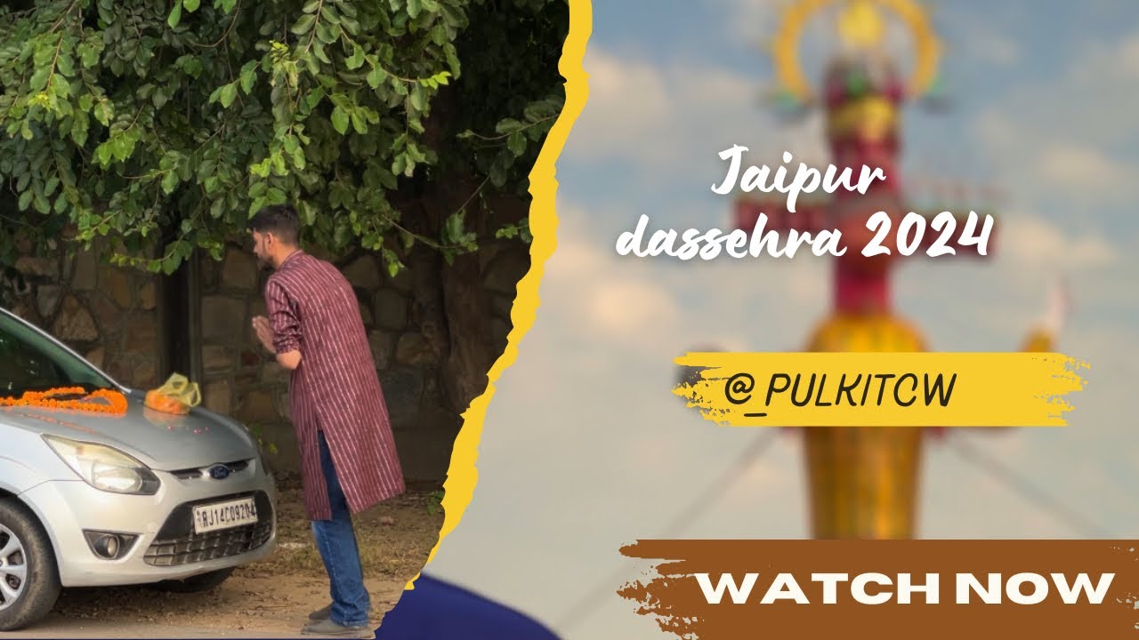 JAIPUR DASSEHRA Vlog | VAHAN PUJA | Pulkit Tiwari #diwali2024 - YouTube