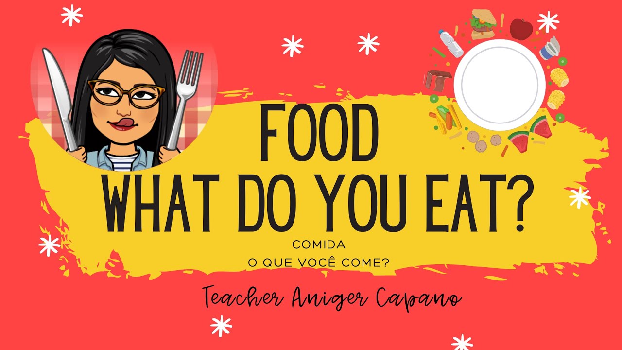 What do you eat? Food Vocabulary (O que você come? Vocabulário de ...