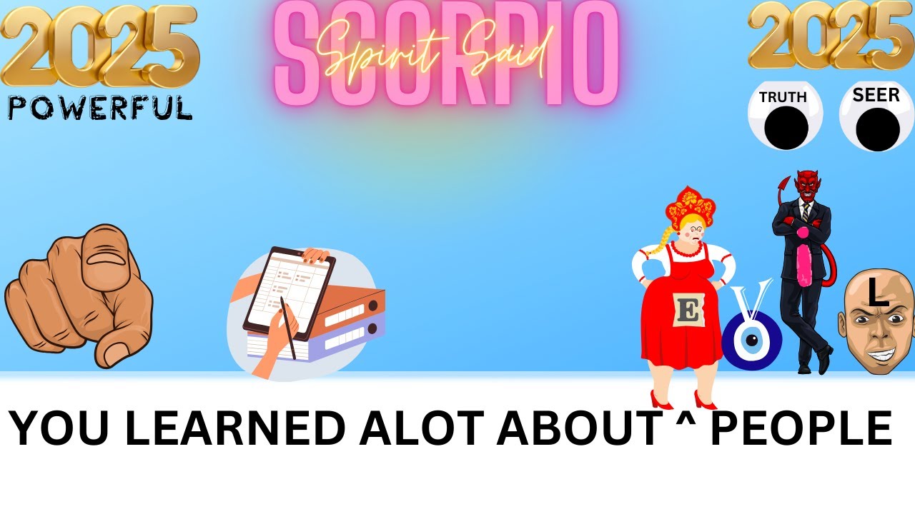 SCORPIO♏🥲YOU LEARNED ALOT EVIL💯A MUST SEE👀#scorpiotarot # ...