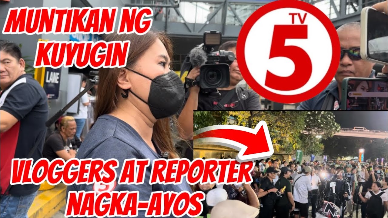 Tv5 reporters vs. dds supporters at Vloggers nagkainitan - YouTube