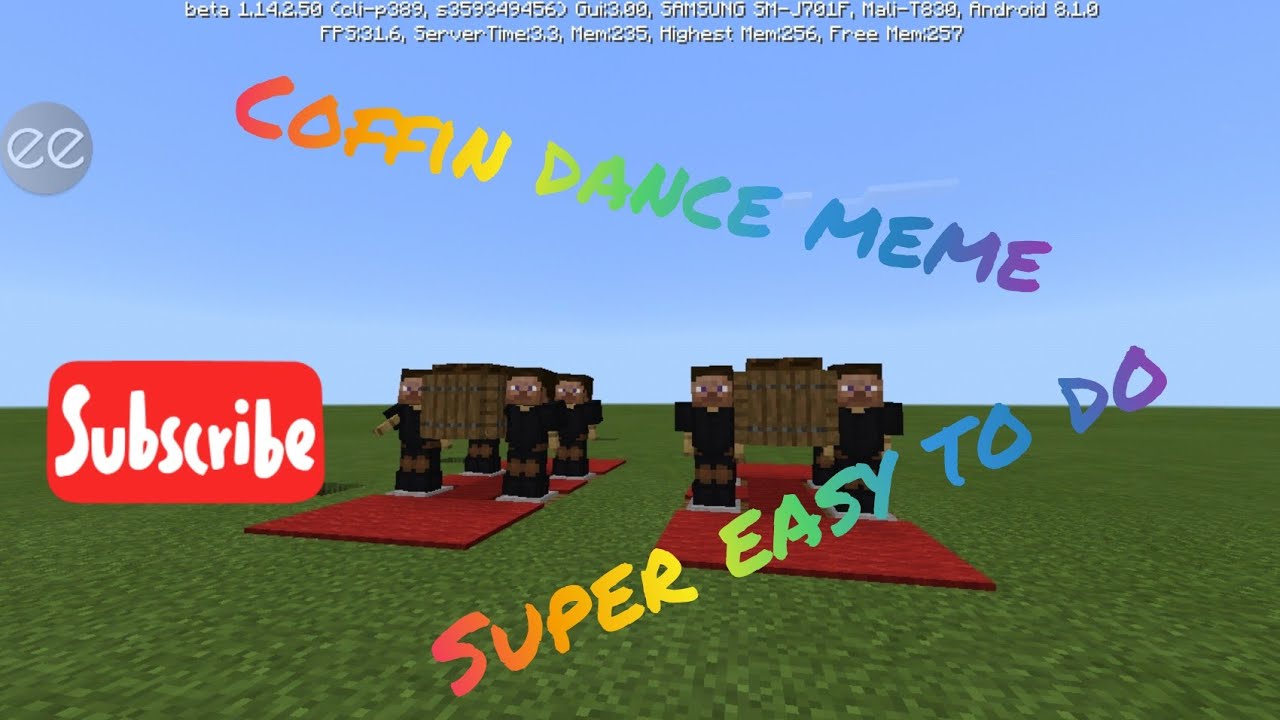 How to make a coffin dance meme in minecraft - YouTube