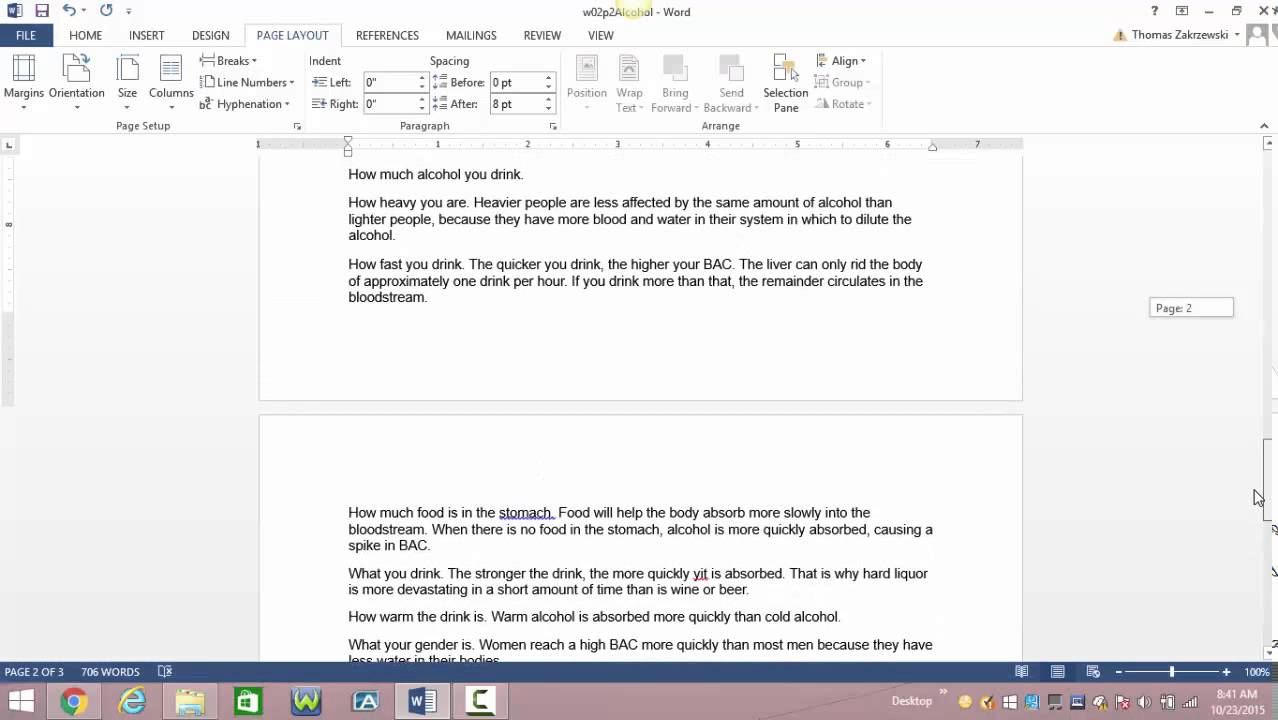 Page Breaks and Section Breaks - YouTube