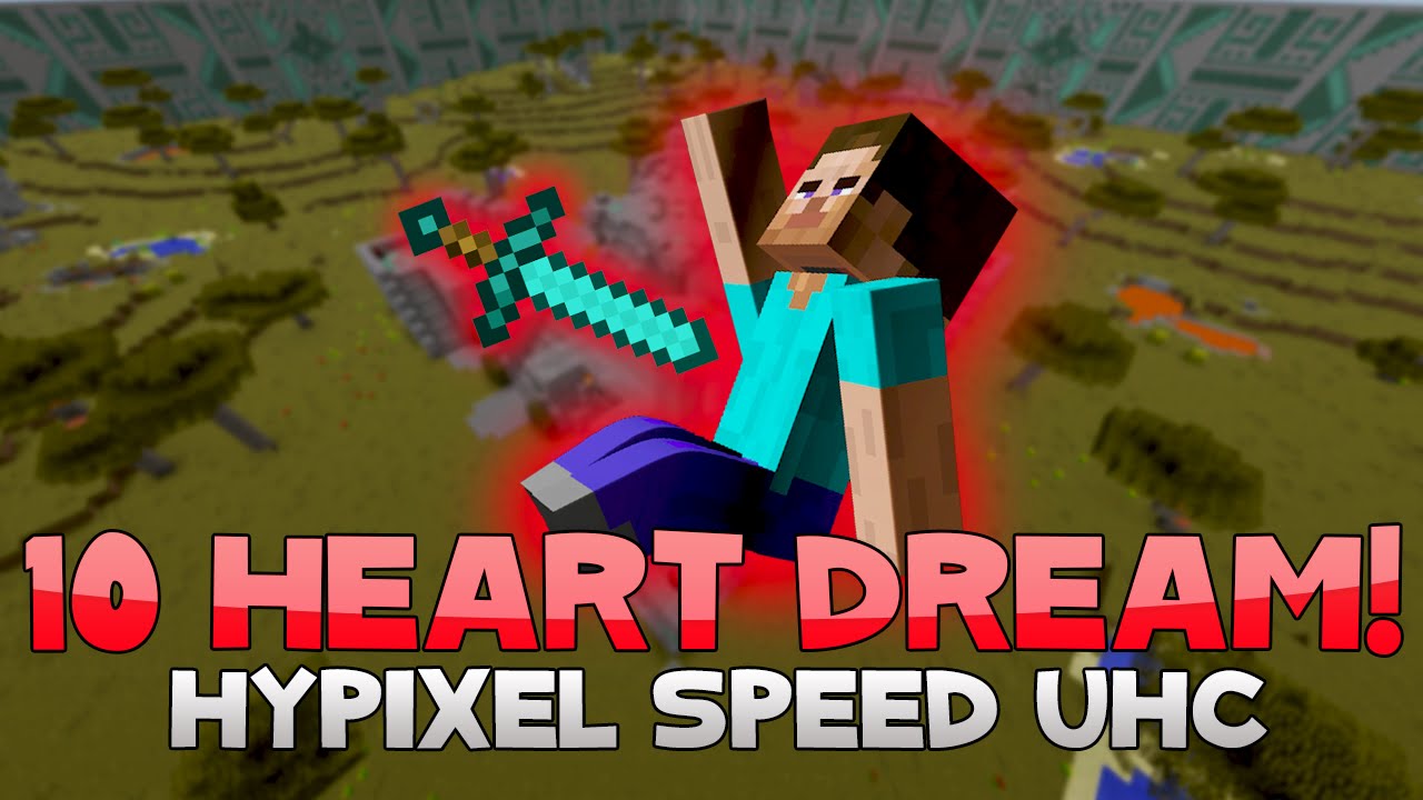 THE 10 HEART DREAM + TRIPLE KILL OFF SPAWN! ( Hypixel Speed UHC ) - YouTube