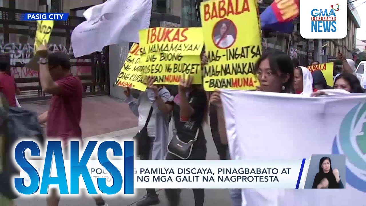 Discaya camp to seek legal action vs Pasig protesters | Saksi - YouTube