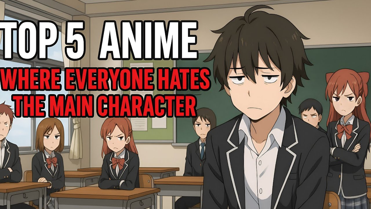 Top 5 Anime Where Everyone Hates The Main Character and then Regrets It ...