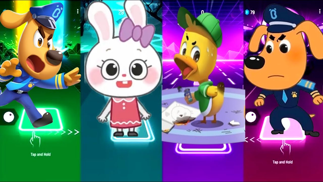 Little rabbit 🆚 Sheriff Labrador 🆚 Sheriff Papillon 🆚 Police Officer ...