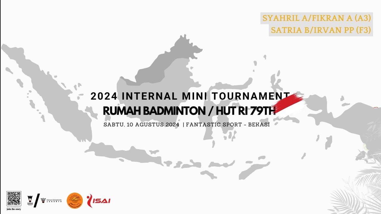 SYAHRIL A/FIKRAN A (A3) vs SATRIA B/IRVAN PP (F3) | IMT RB/HUT RI 79TH ...