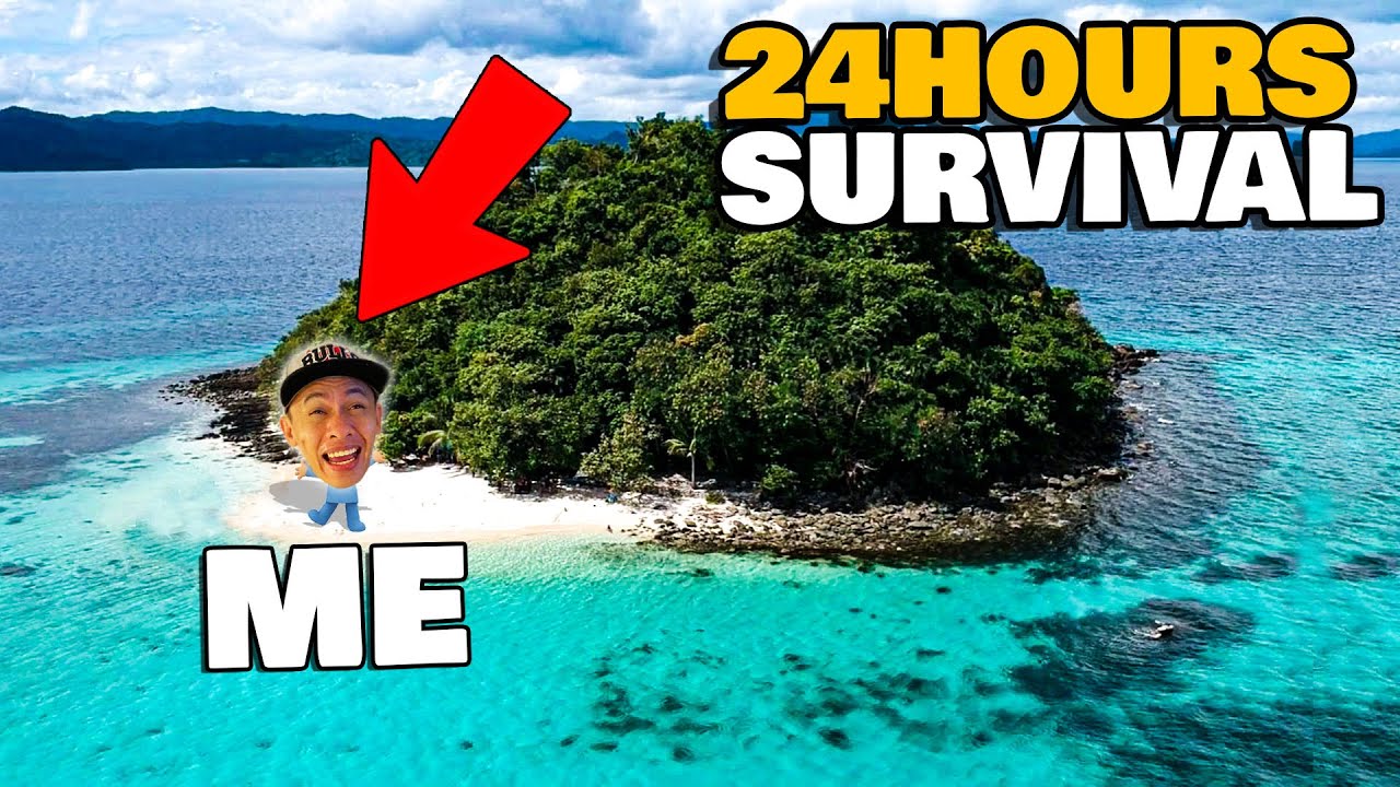 Living in SCARY ISLAND (ALONE) for 24 HOURS! No foods, No water, No ...