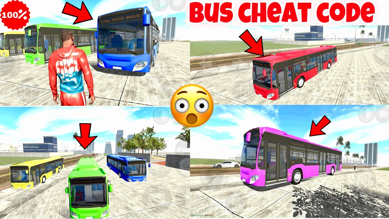 Finally bus cheat code a gya 😲😲 || new update indian bike driving 3d || new update all cheat ...